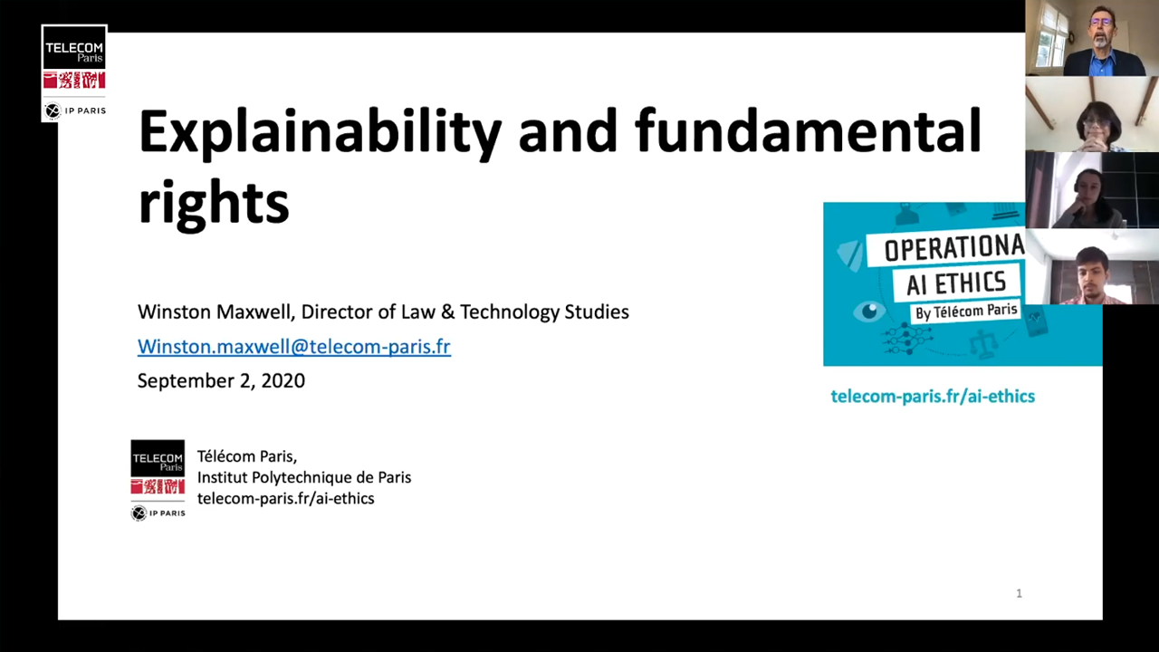 Explainability and fundamental rights - Operational AI Ethics